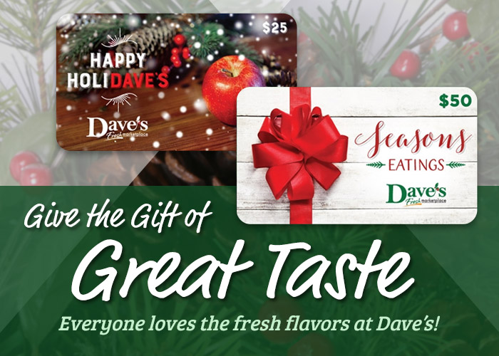 Purchase Gift Cards for Dave's Marketplace RI